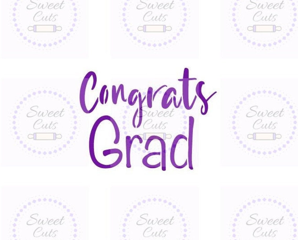 Congrats Grad Stencil Graduation Stencils Stencils for | Etsy