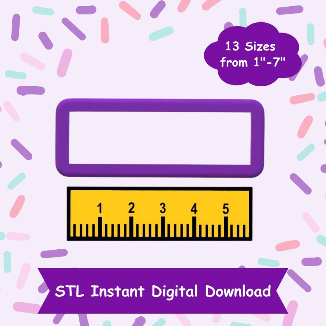 Ruler Cookie Cutter STL Digital Download - STL Instant Digital Download ...