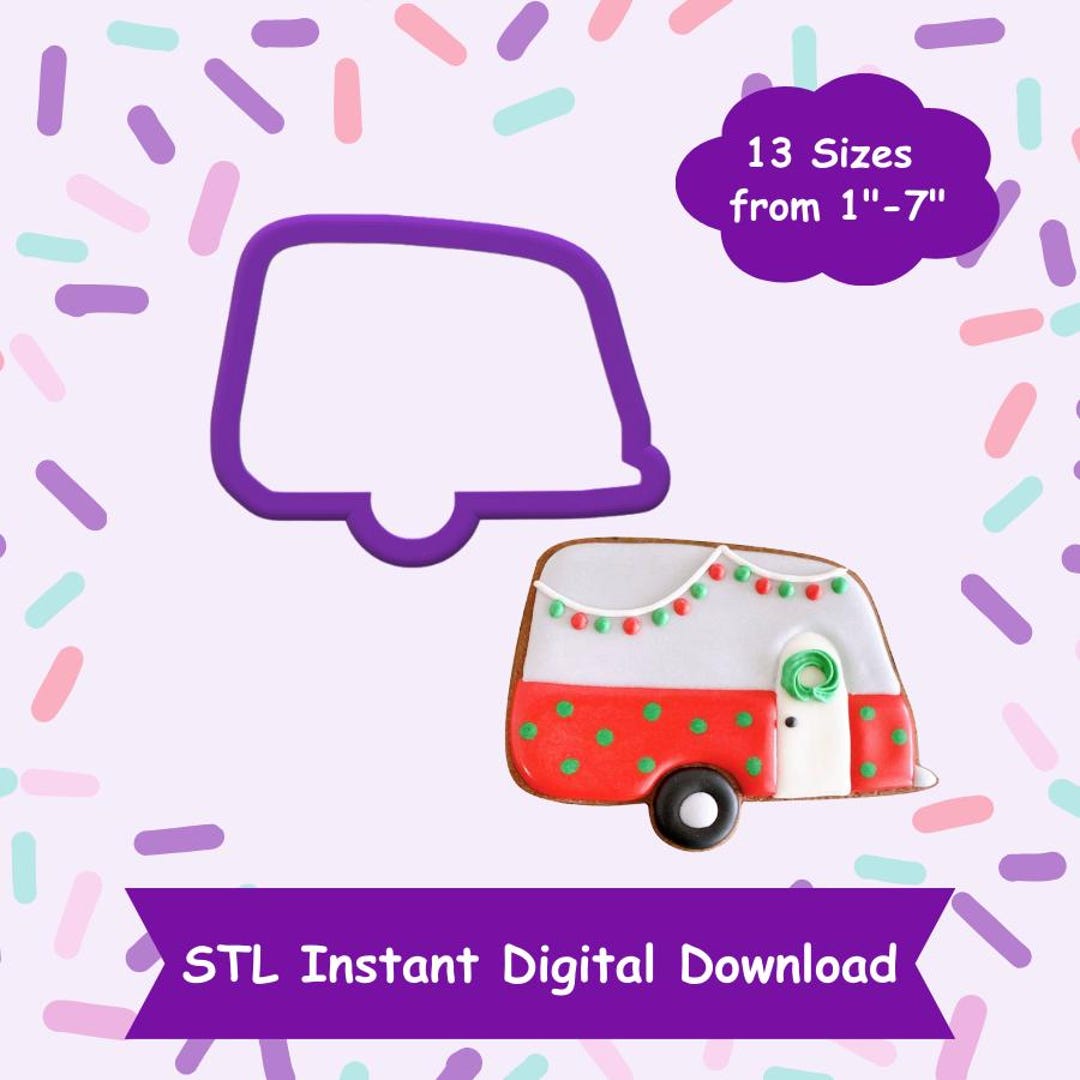 Camper Trailer Cookie Cutter STL Digital Download - STL Instant Digital ...