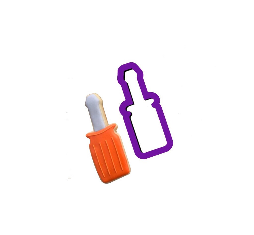 Screwdriver Cookie Cutter - Tools Cookie Cutters - Fathers Day Cookie ...