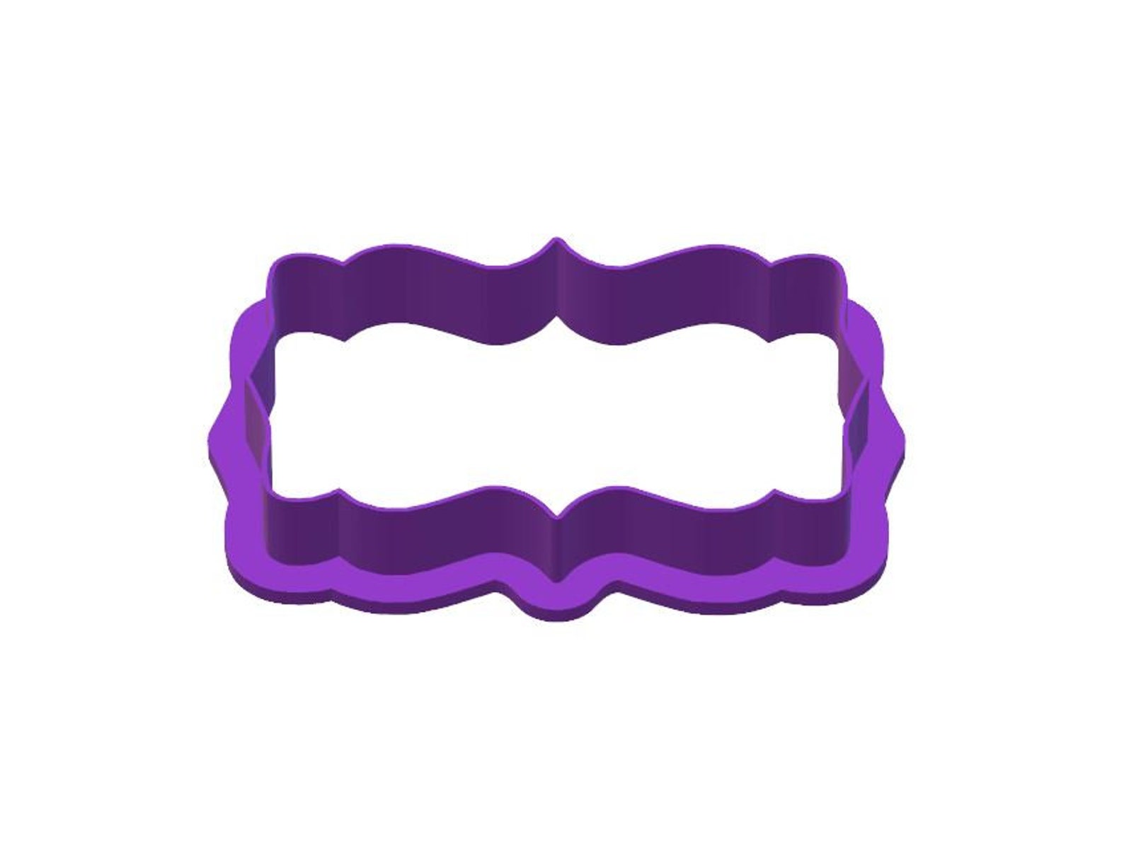 Rectangle Plaque Cookie Cutter Shapes Cookie Cutters - Etsy