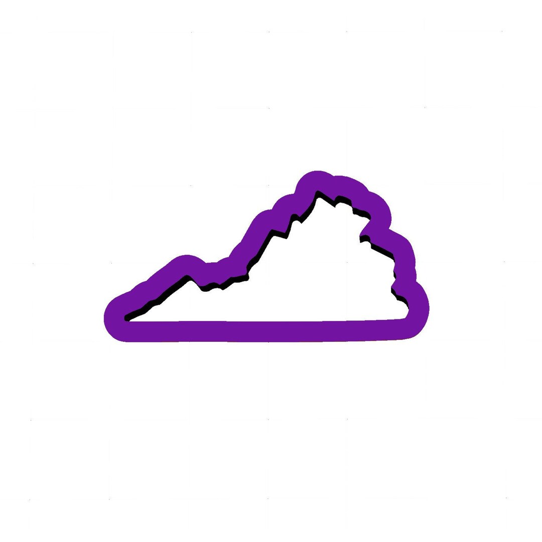 Virginia Cookie Cutter - State Cookie Cutters - United States Cookie ...