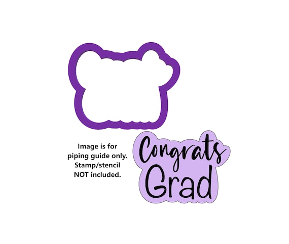 Congrats Grad Cookie Cutter Graduation Cookie Cutters - Etsy