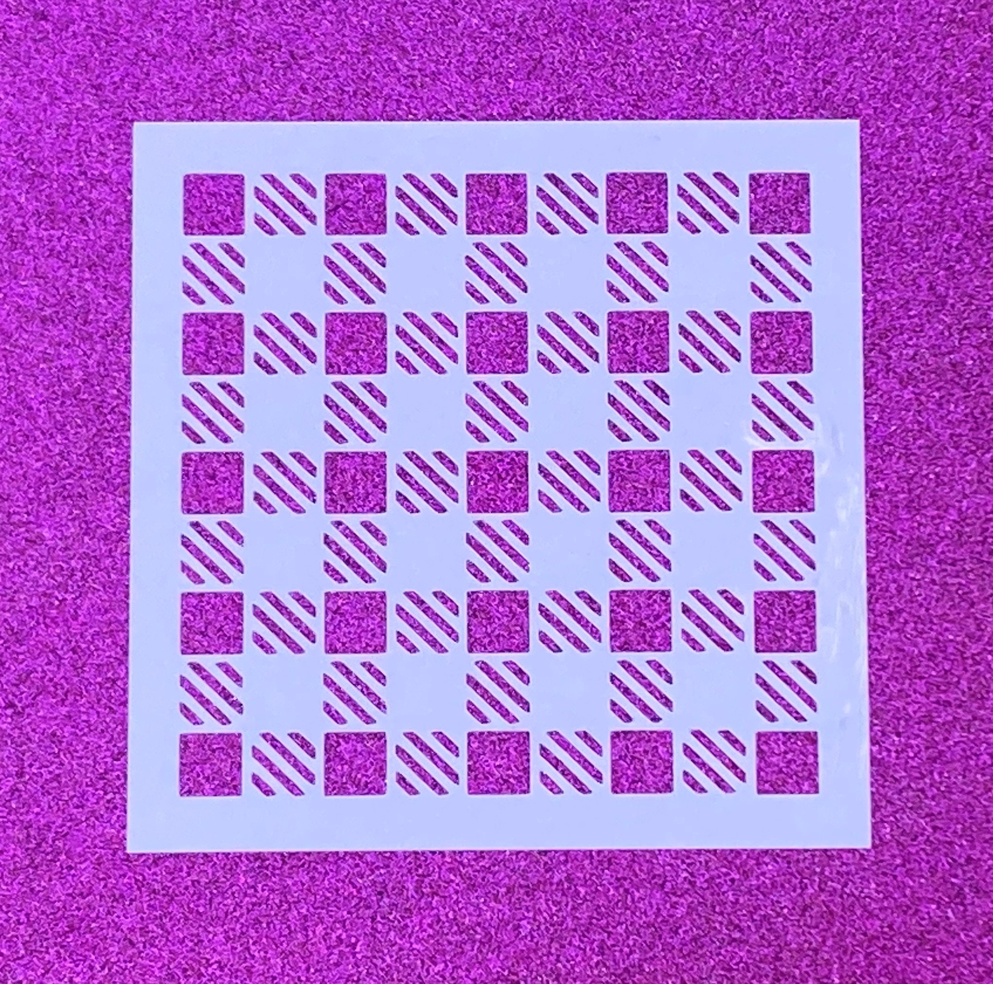Buffalo Plaid Stencil PYO Cookie Stencils Stencils for - Etsy