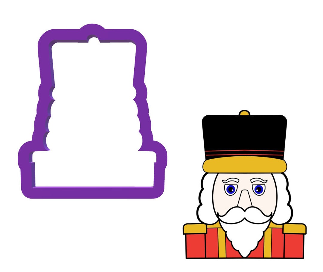 Nutcracker Head Cookie Cutter - Nutcracker Cookie Cutter - Christmas ...