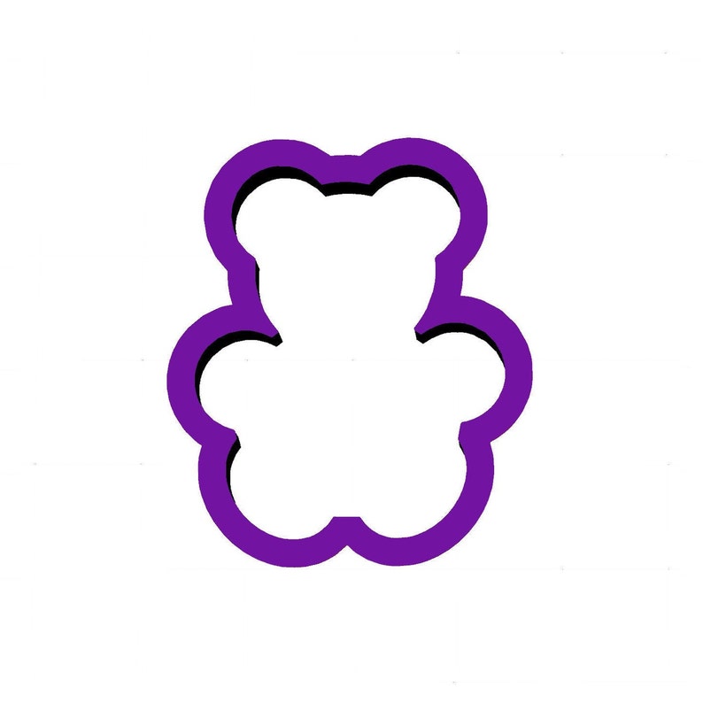 Teddy Bear Cookie Cutter Animal Cookie Cutters Fondant - Etsy