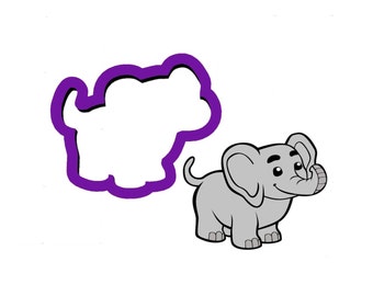 Cute Elly Elephant Cookie Cutter, Animal Cutter - Etsy