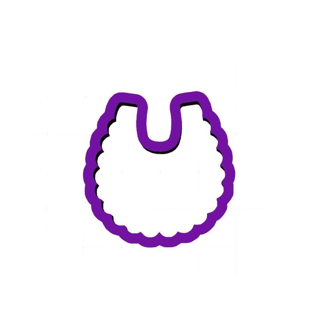 Baby Bib Cookie Cutter - Bib Cookie Cutter - Baby Cookie Cutters ...
