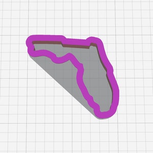 Florida Cookie Cutter - State Cookie Cutters - United States Cookie ...