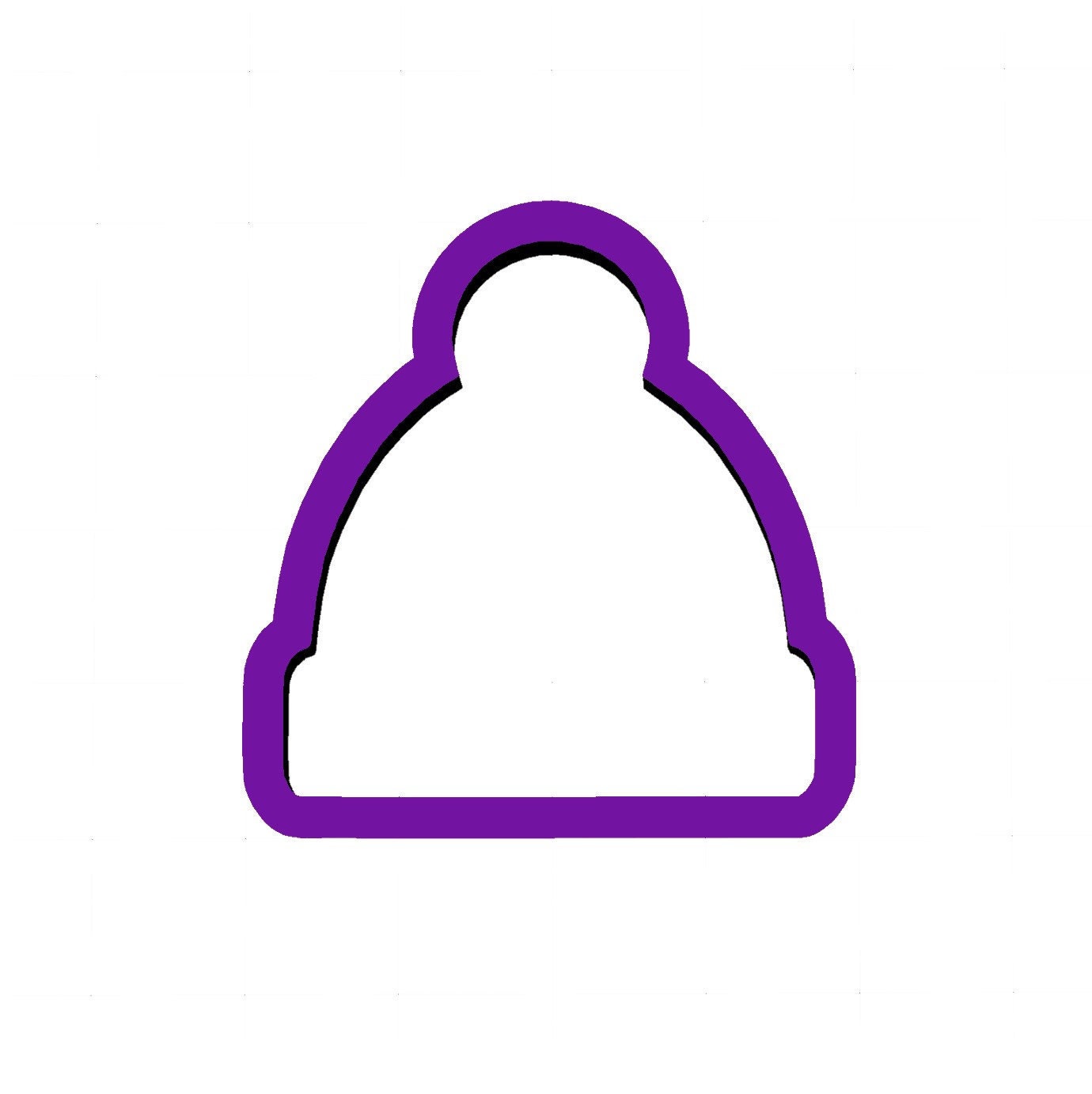 Stocking Hat Cookie Cutter - Stocking Cap Cookie Cutter - Beanie Cookie ...