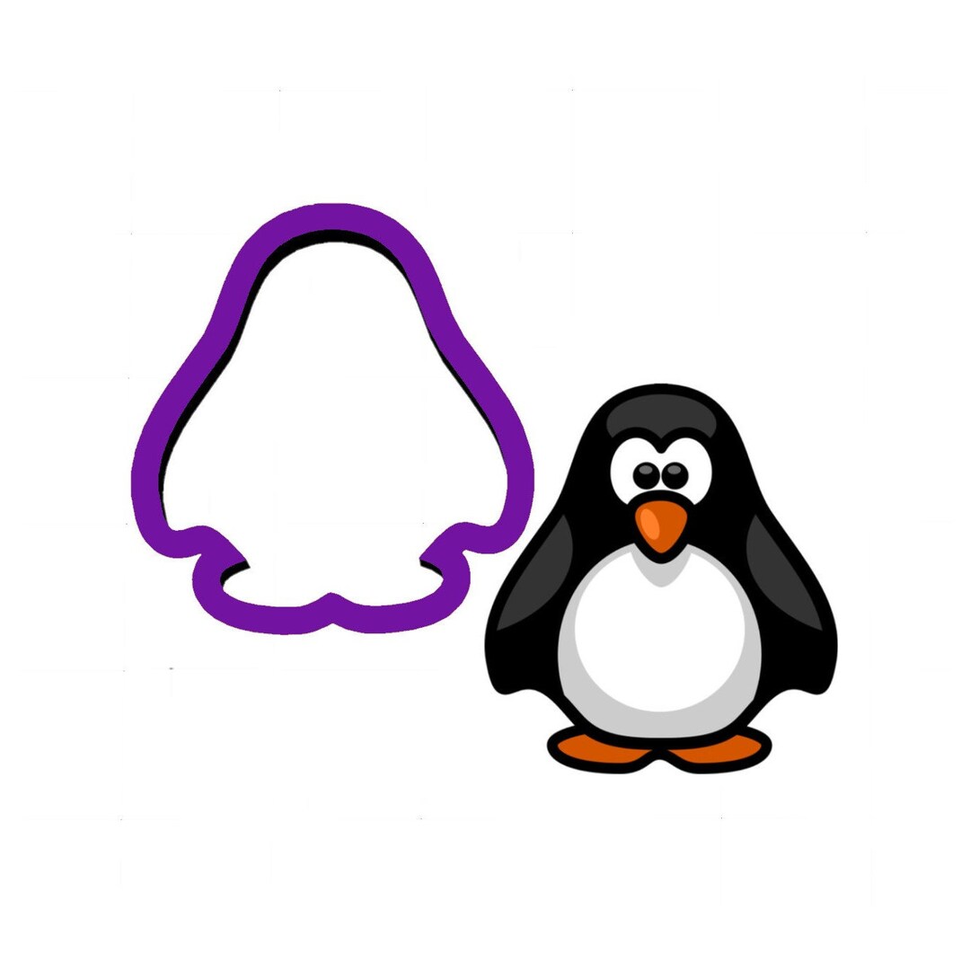 Penguin Cookie Cutter - Animal Cookie Cutters - Fondant Cutters ...