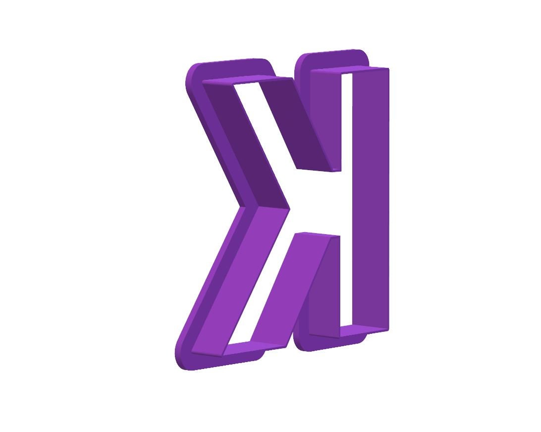 Letter K Cookie Cutter Alphabet Cookie Cutters Letter - Etsy