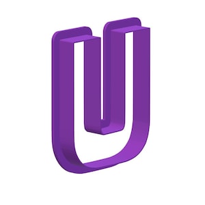 Letter U Cookie Cutter - Alphabet Cookie Cutters - Letter Cookie ...