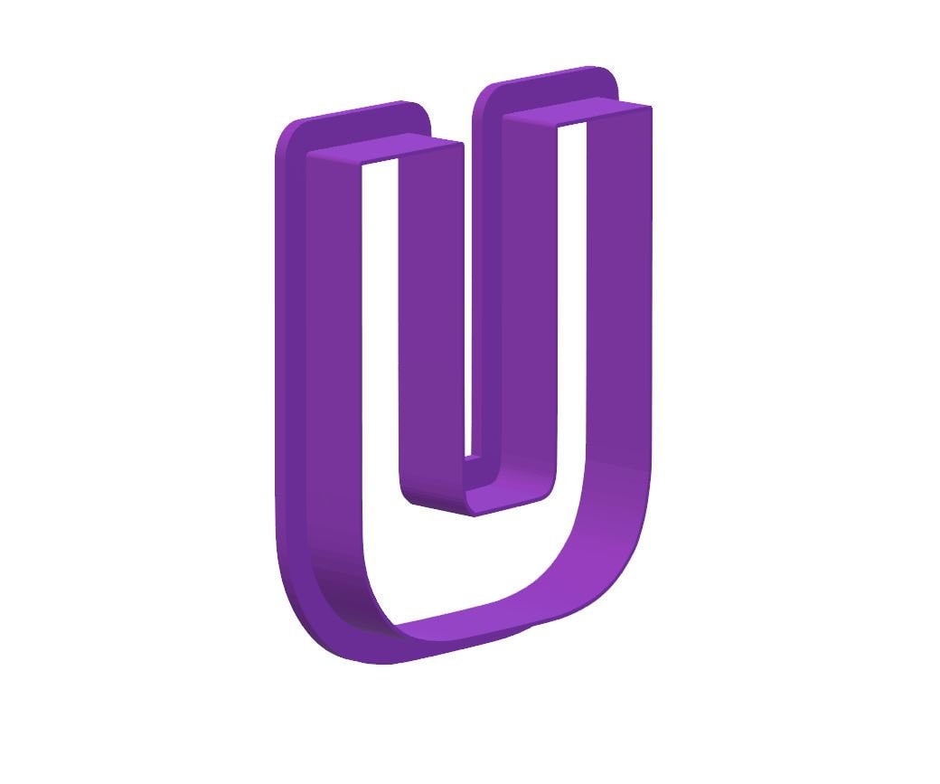 Letter U Cookie Cutter Alphabet Cookie Cutters Letter | Etsy