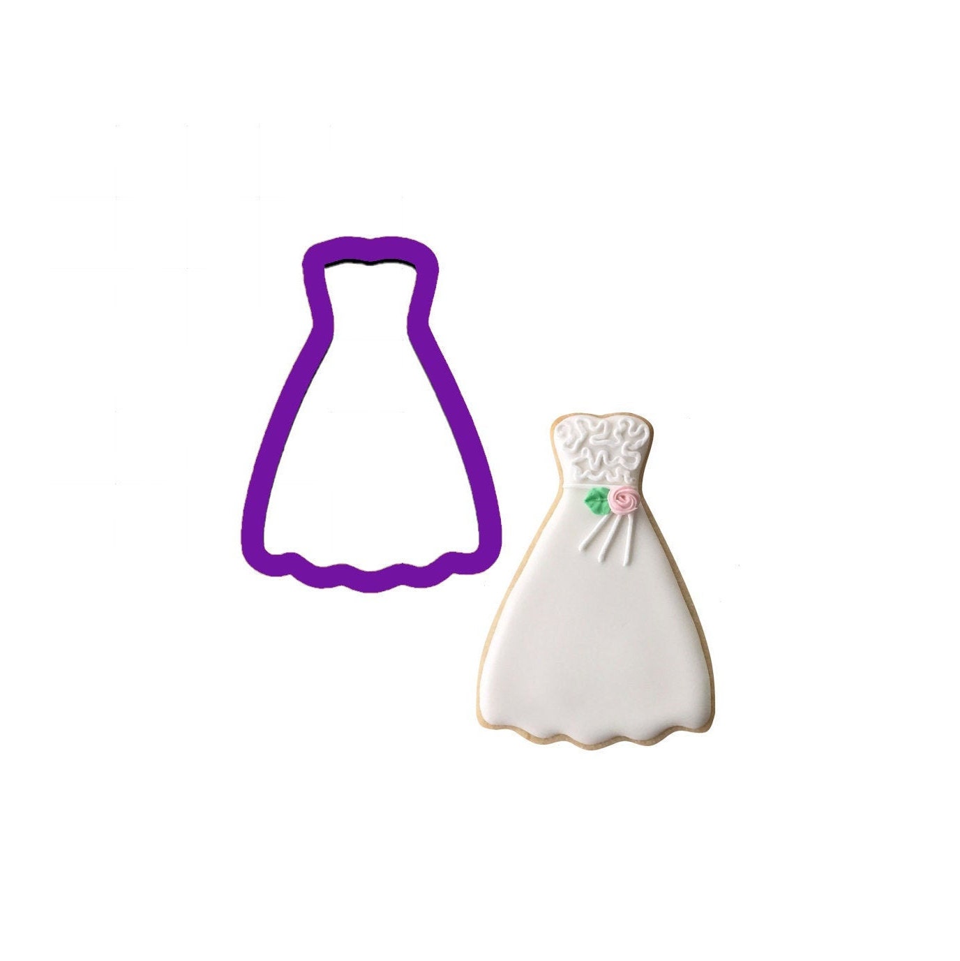 Dress Cookie Cutter Wedding Dress Cookie Cutter Fondant | Etsy