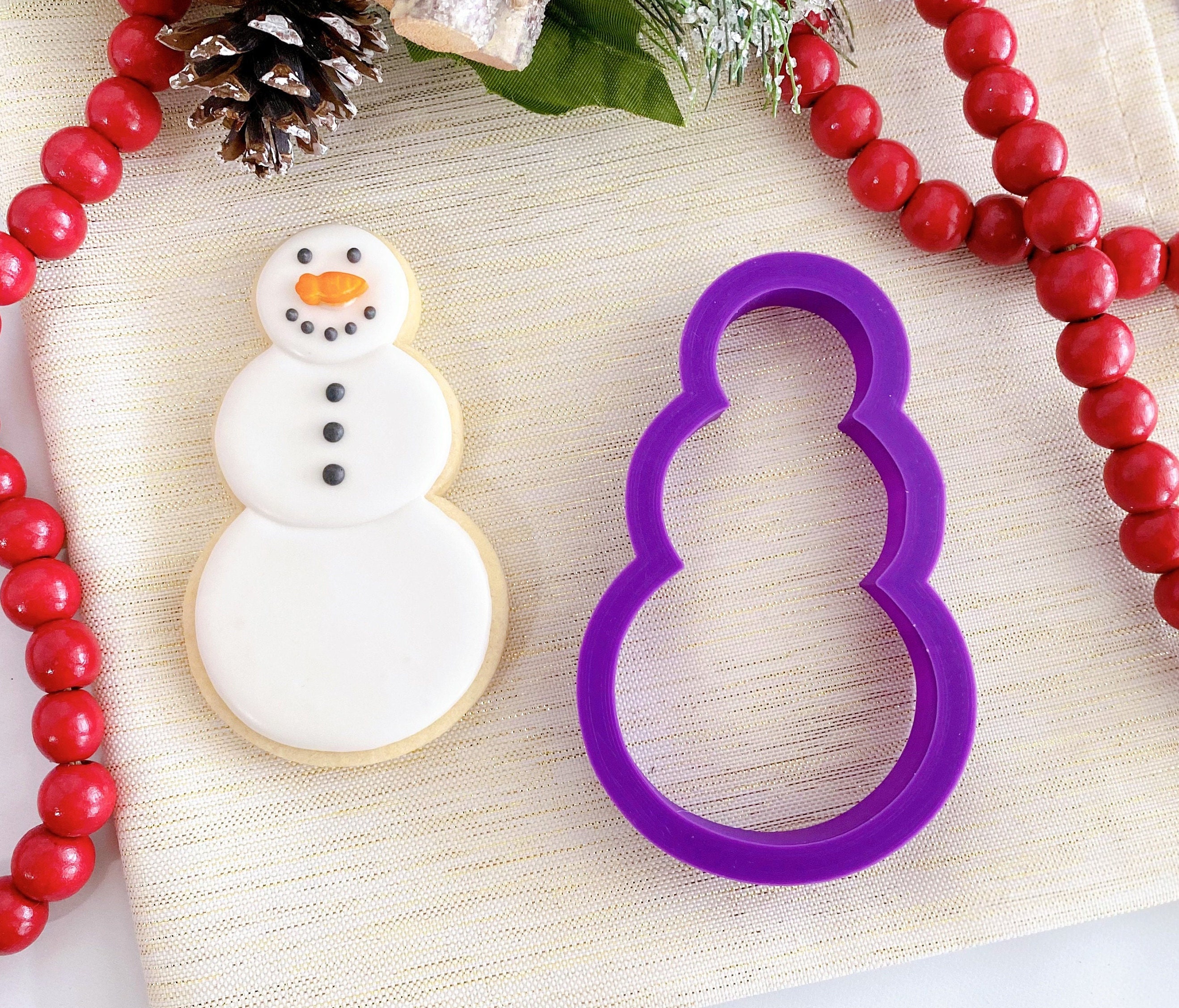 Snowman Cookie Cutter Christmas Cookie Cutters Winter - Etsy
