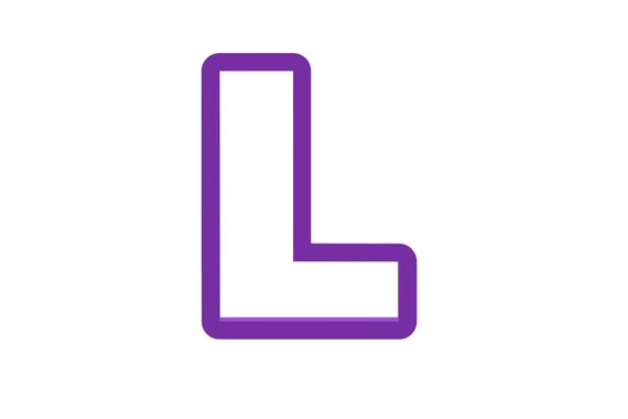 Letter L Cookie Cutter Alphabet Cookie Cutters Letter - Etsy