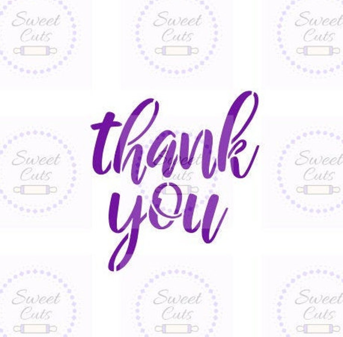 Thank You Stencil Word Stencils Stencils for Cookies - Etsy
