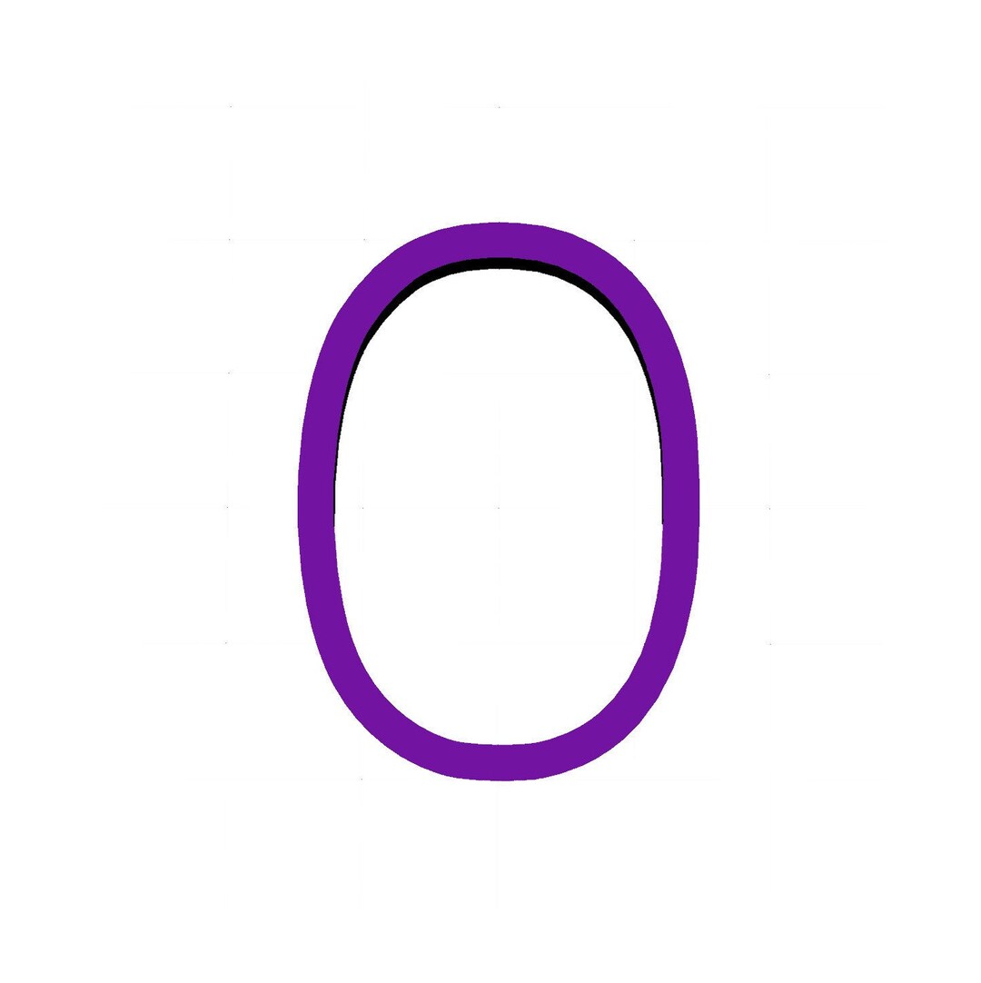 Number 0 Cookie Cutter - Number Zero Cookie Cutter - Number Cookie ...