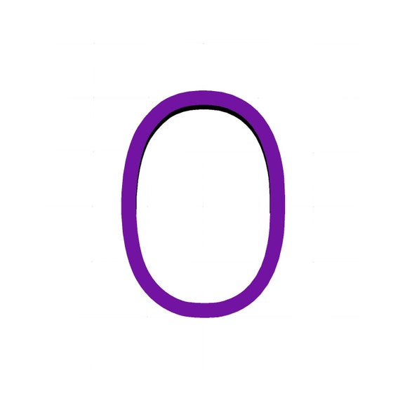 Number 0 Cookie Cutter Number Zero Cookie Cutter Number | Etsy