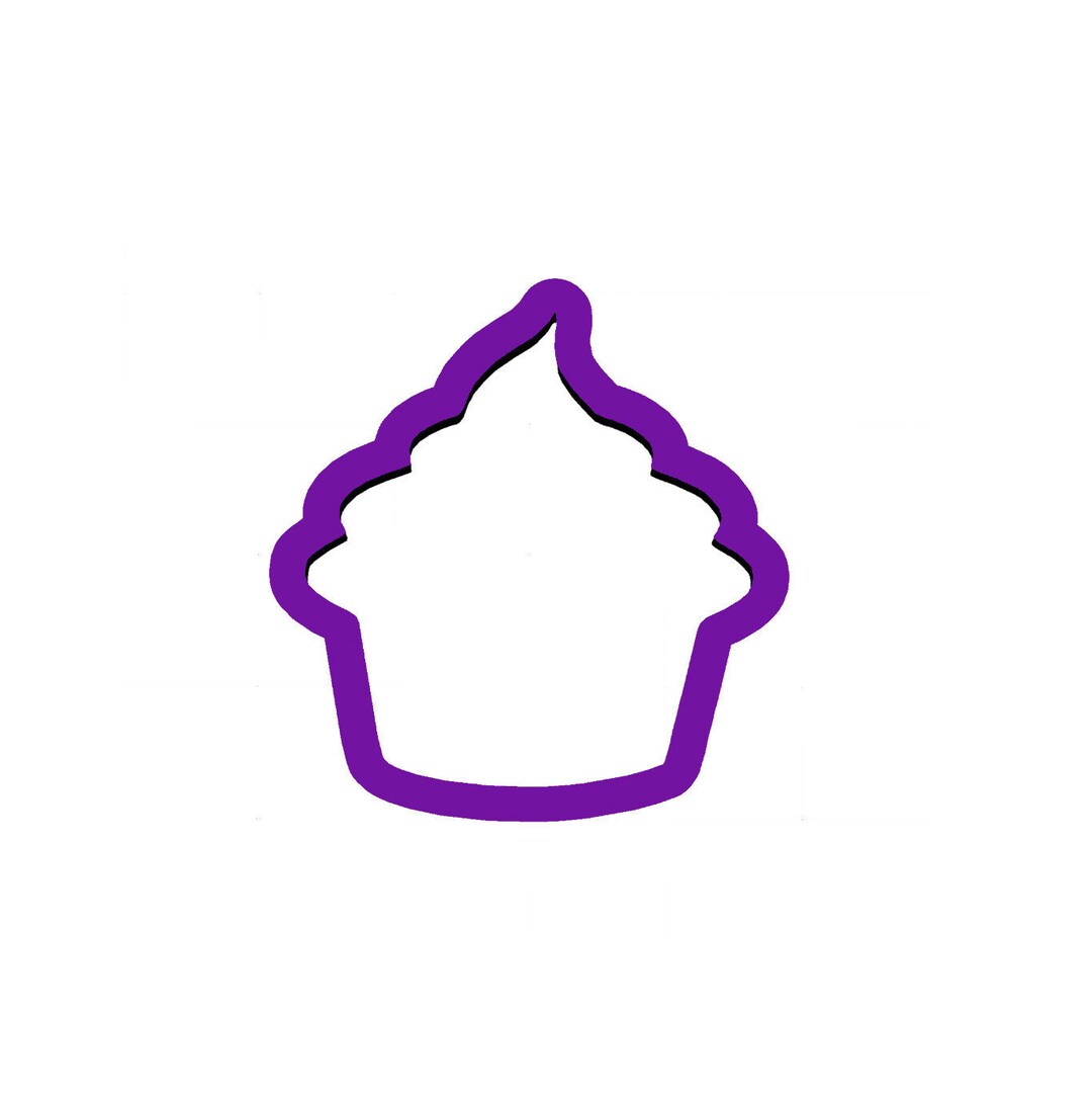 Cupcake Cookie Cutter - Dessert Cookie Cutters - Food Cookie Cutters ...