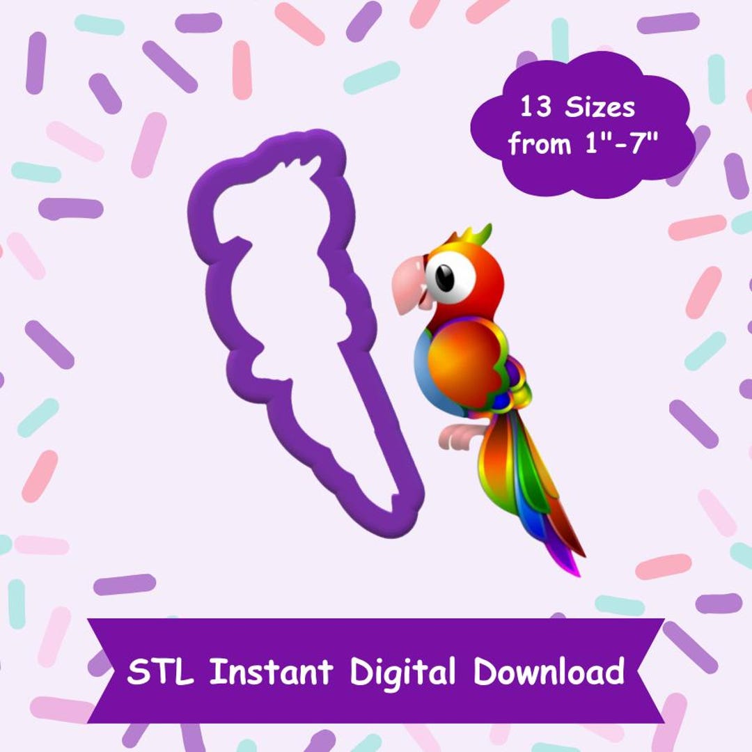 Parrot Cookie Cutter STL Digital Download - STL Instant Digital ...