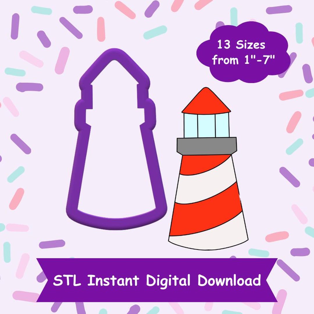 Lighthouse Cookie Cutter STL Digital Download - STL Instant Digital ...