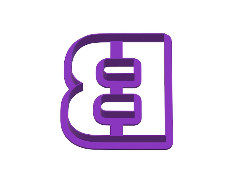 Letter B Cookie Cutter - Alphabet Cookie Cutters - Letter Cookie ...