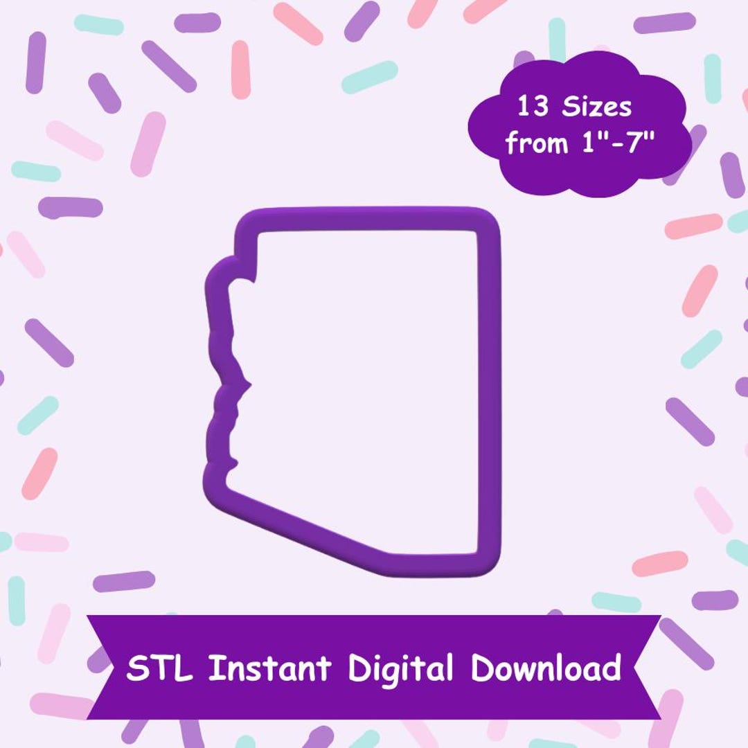 Arizona Cookie Cutter STL Digital Download - STL Instant Digital ...