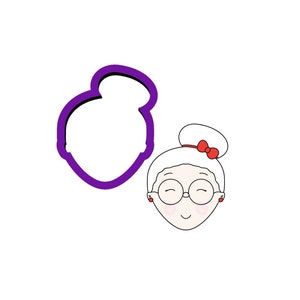 Mrs. Claus Head Cookie Cutter Mrs. Claus Cookie Cutter Christmas Cookie ...