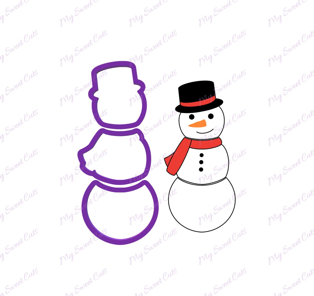Build a Snowman Cookie Cutter - 3 Piece Snowman Cookie Cutter Set ...