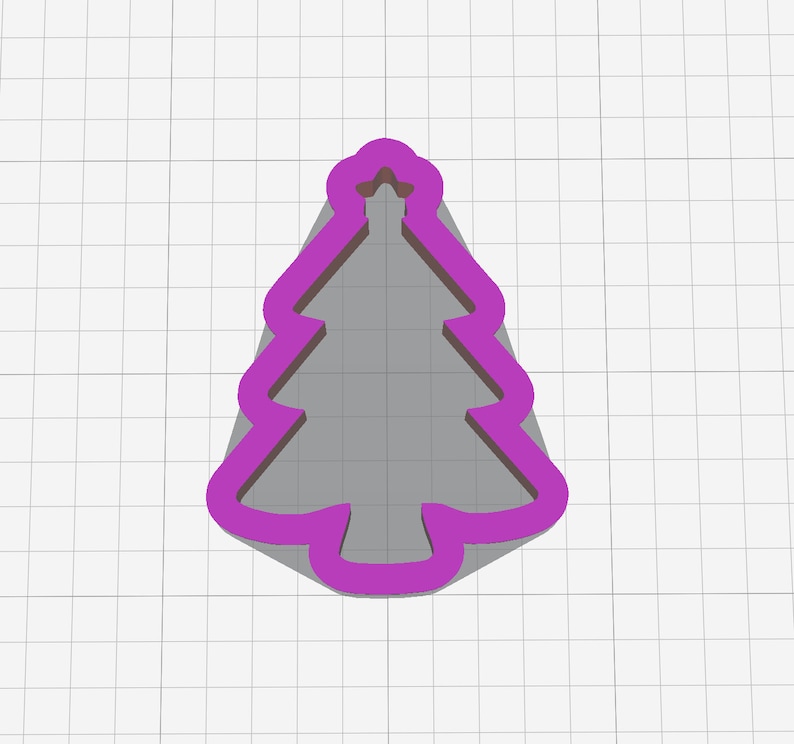 Christmas Tree With Star Cookie Cutter - Christmas Tree Cookie Cutter ...