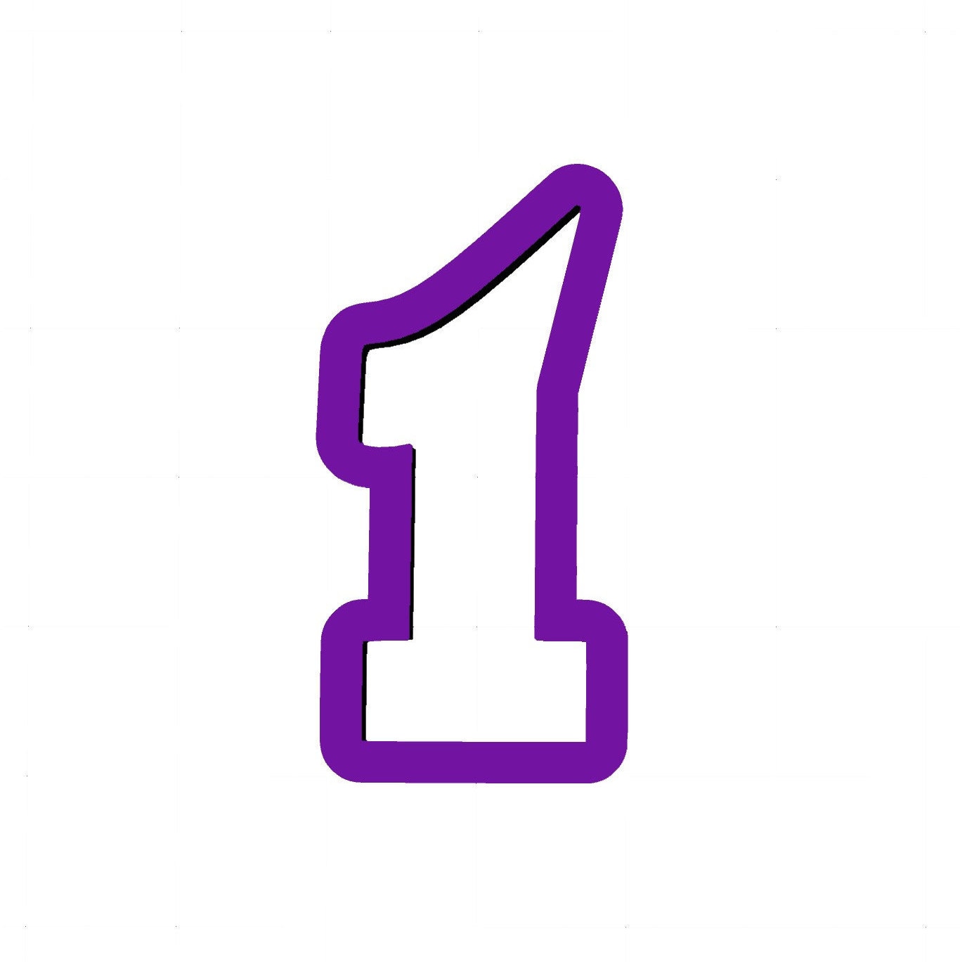 Number 1 with Party Hat Cookie Cutter | Etsy