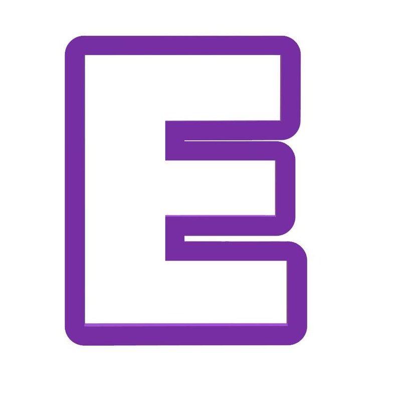 E Bow Letter - Etsy