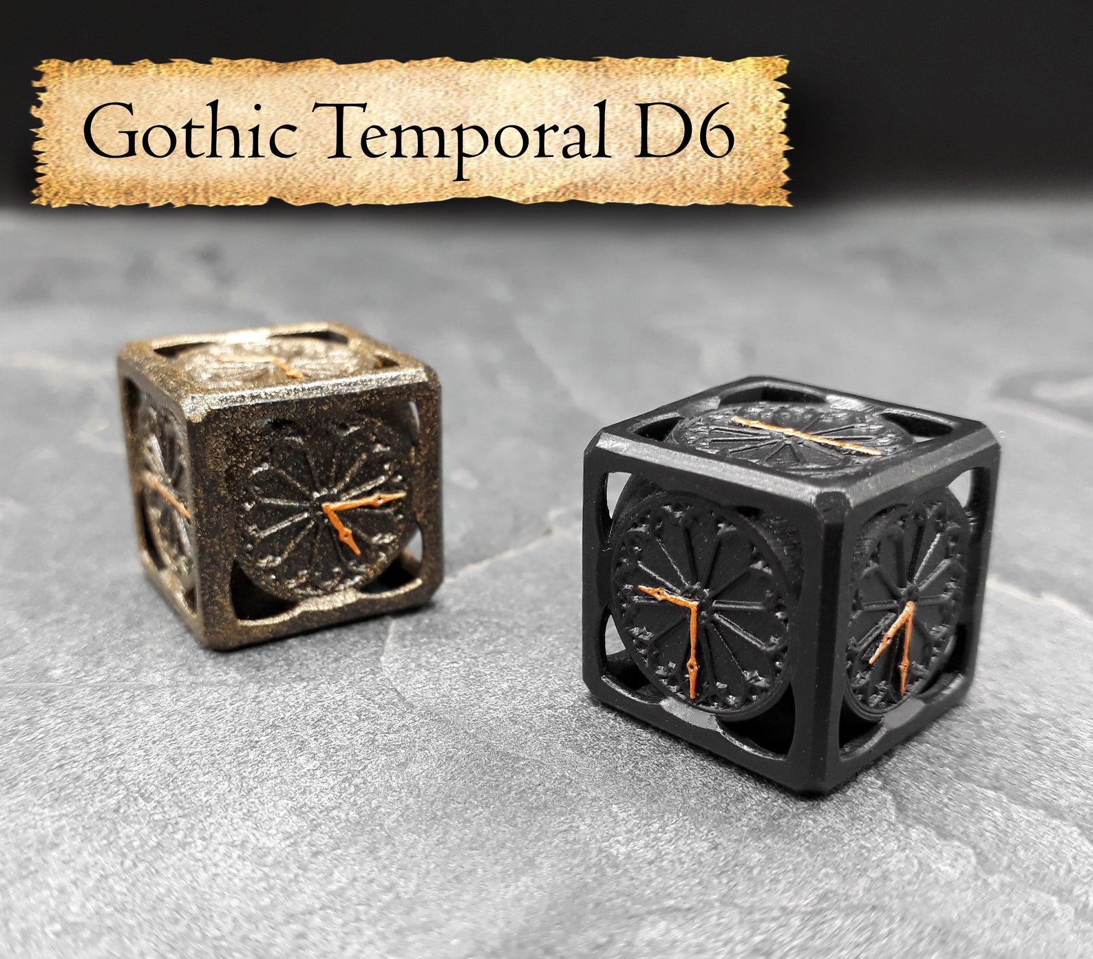 Gothic Temporal Dice Set full Dungeons and Dragons DND | Etsy UK