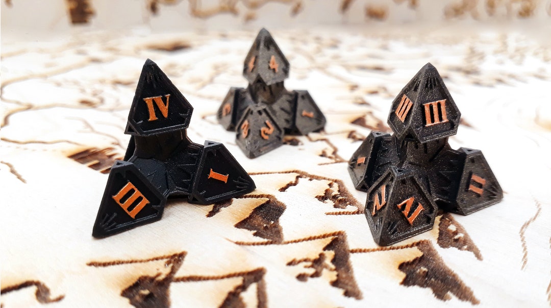 D4 | From the Dark Relic Dice Set | Dungeons and Dragons | DND Dice Set ...