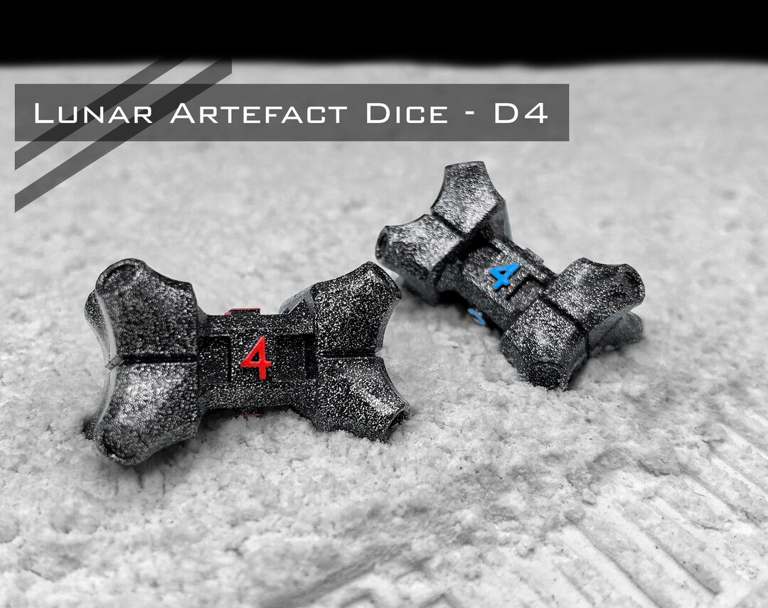 D4 | From the Lunar Artefact Set | Dungeons and Dragons | DND Dice ...