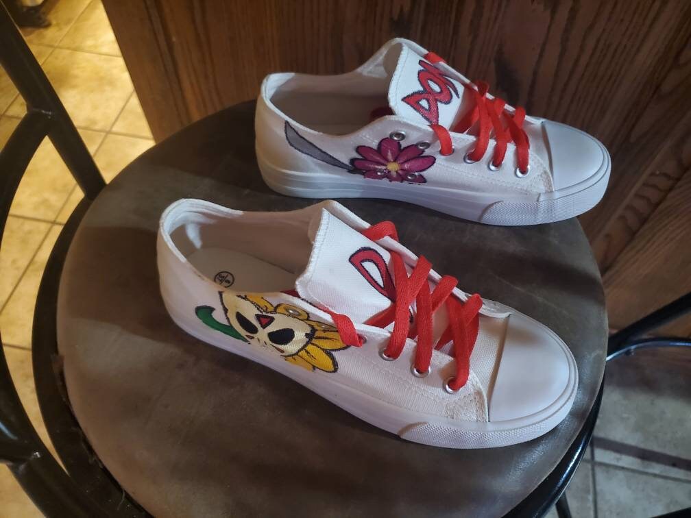 Handpainted Jason Voorhees Shoes - Etsy