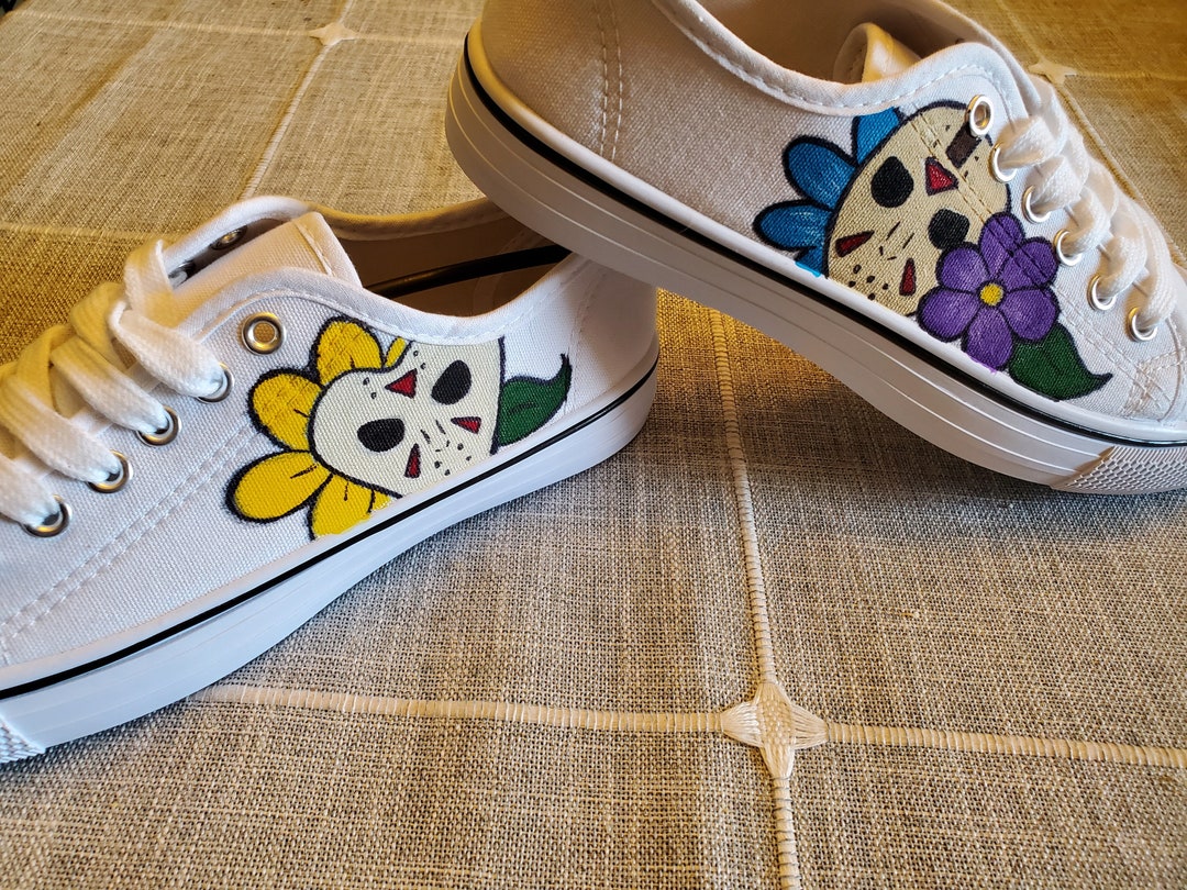 Handpainted Jason Voorhees Shoes - Etsy