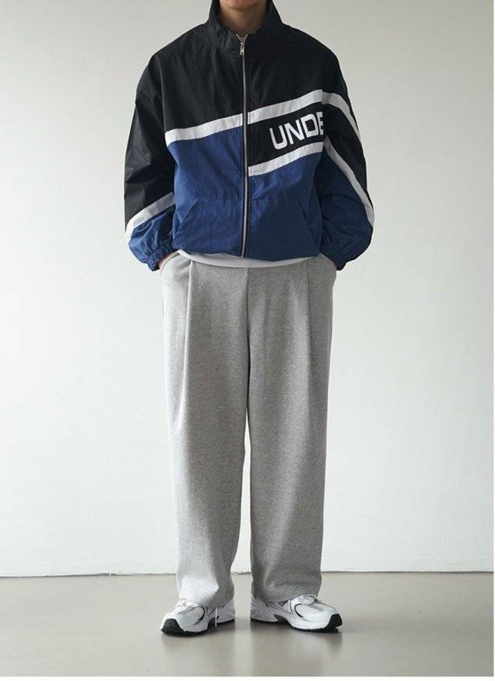 Retro Track Full Zipup Cotton 100% Jacket Windbreaker Windproof ...