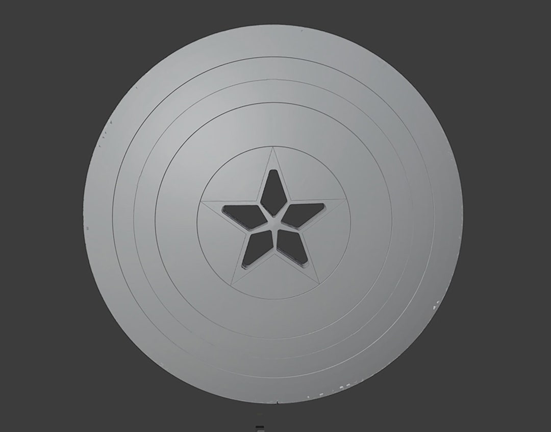 Captain America Shield STL File - Etsy Israel