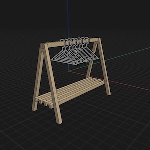 Mini Clothes Rack STL Digital File - Etsy