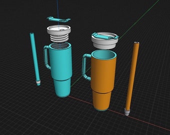 DIGITAL File for 40 Oz Stanley Toppers all 9 Styles, STL File for 3D ...