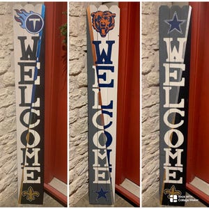 House Divided Welcome Porch Sign – Custom Sports Team Rivalry Outdoor ...
