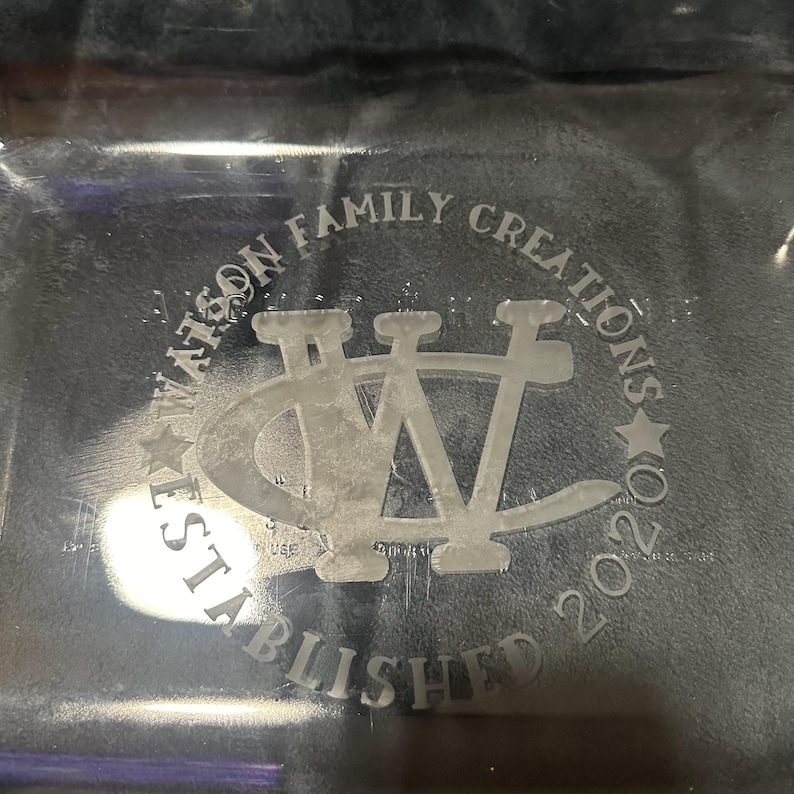 Etched Glass Baking Dish - Etsy