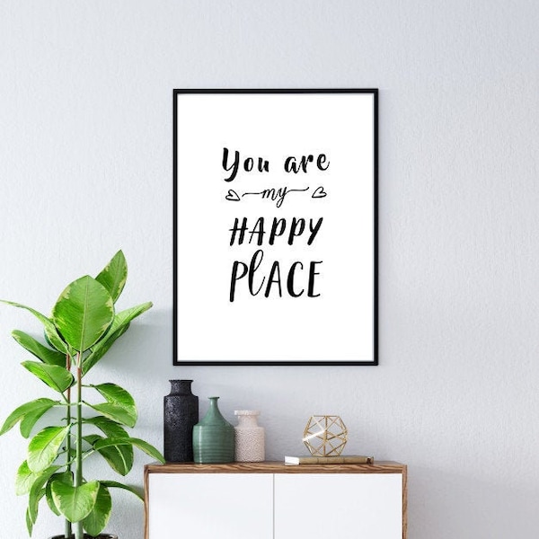 You Are My Happy Place Poster - Etsy