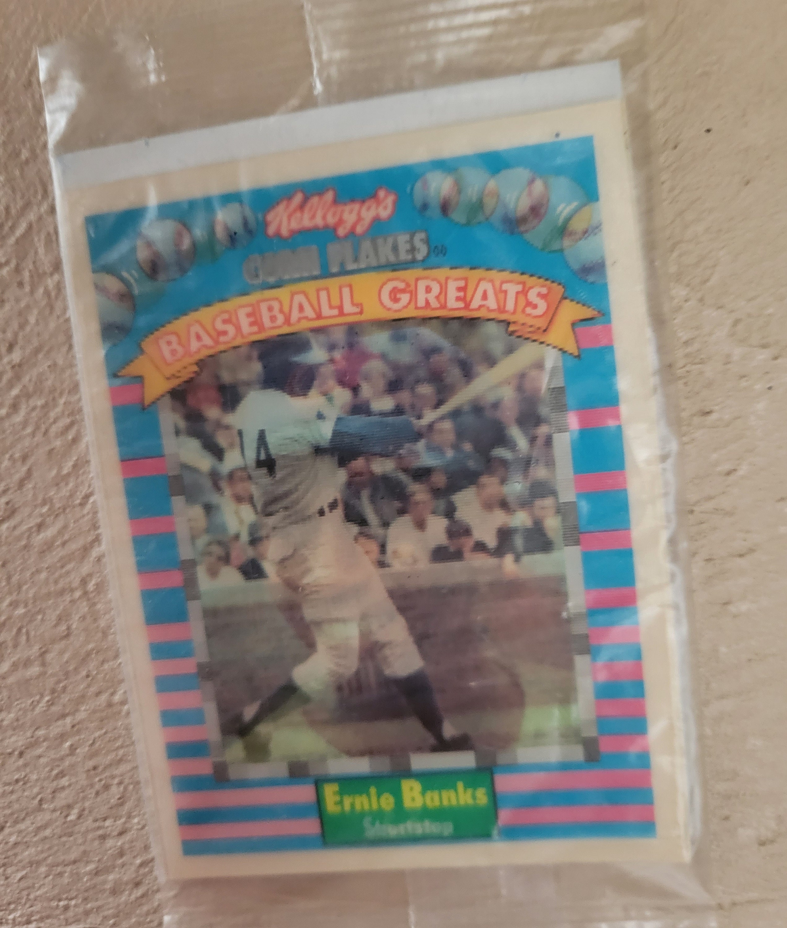 Rare Ernie Banks 1991 Kellogg's Baseball Card (unopened) With ...