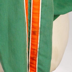 Vintage 1970's Castrol Champion Racing Pit Crew Green Jacket W/ Orange ...