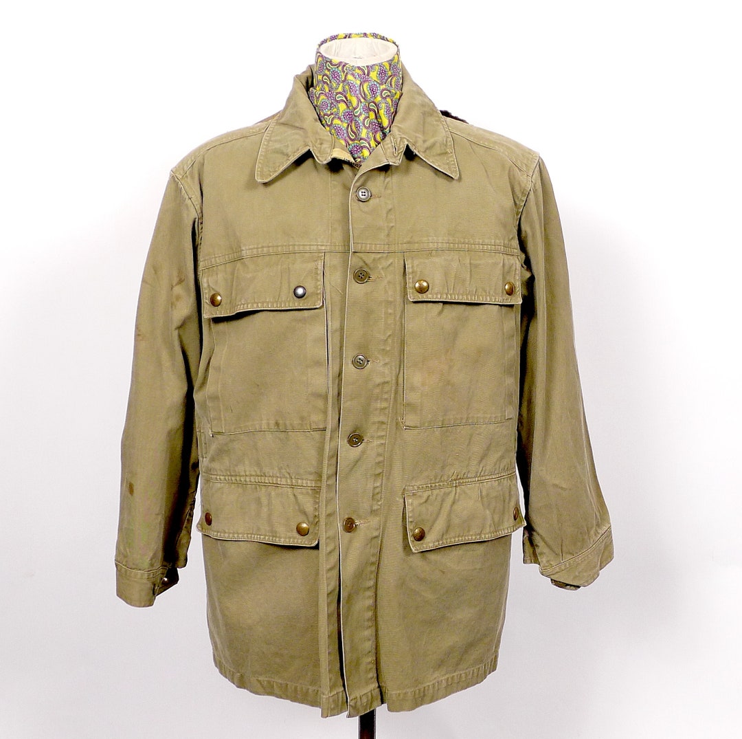Vintage German Era Military Field Jacket Olive Size XL - Etsy