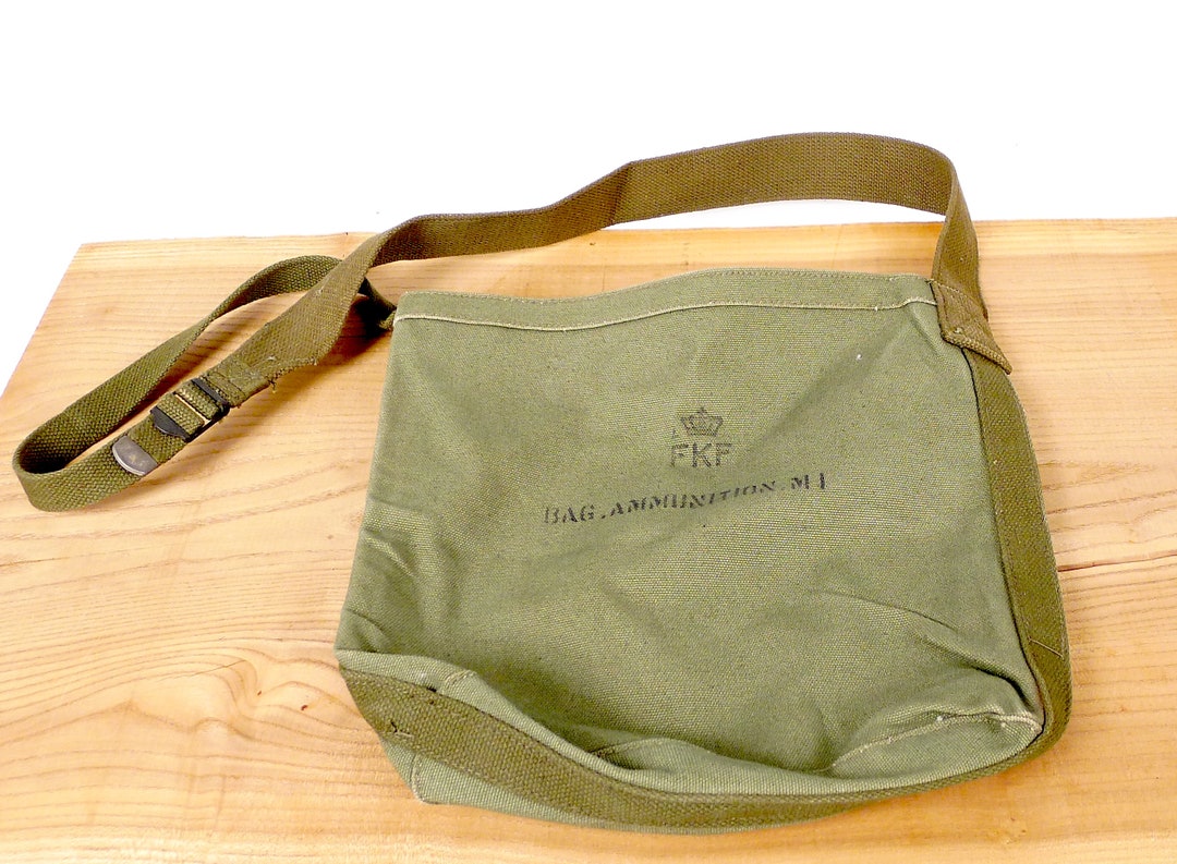 Vintage Danish Dutch FKF Ammunition Bag M1 Olive Green - Etsy